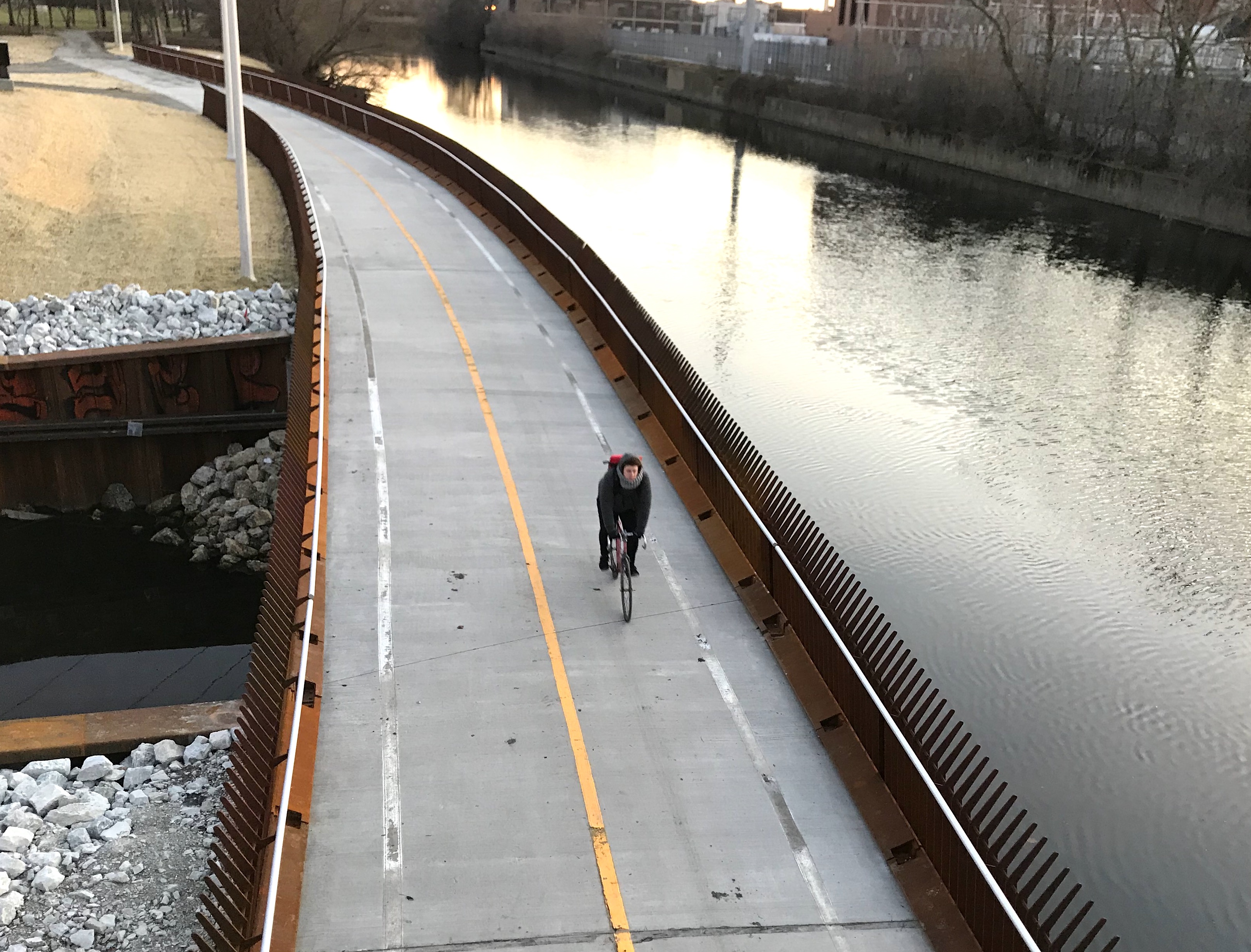 Take a virtual ride on the new Riverview bike/ped bridge - Streetsblog ...