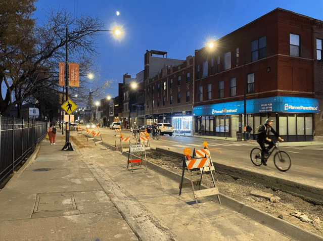 Eyes on the Street: New bus stop islands on Milwaukee Avenue on Near ...