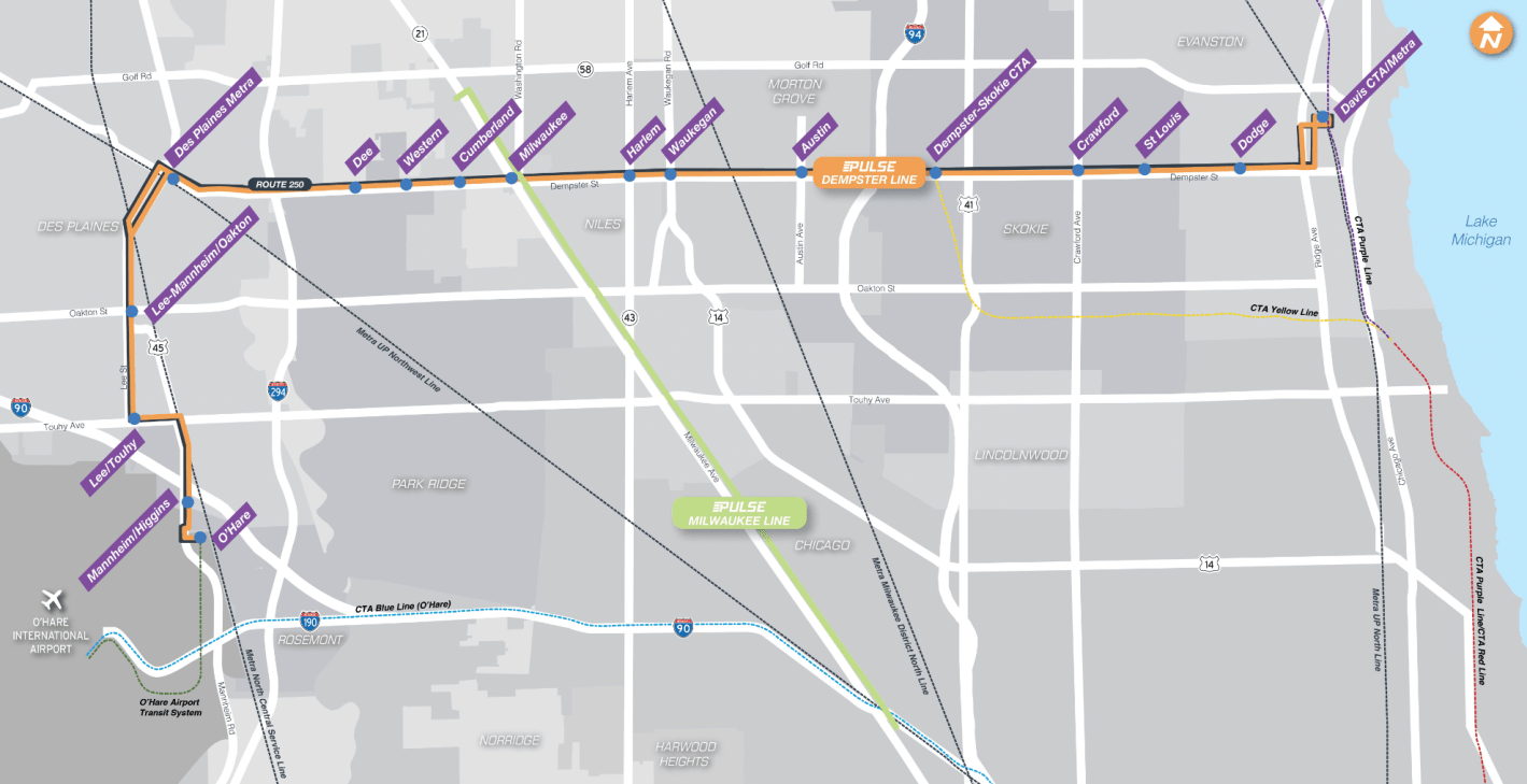 Taking the Pulse of Pace's new Evanston-to-O'Hare Dempster "Arterial ...