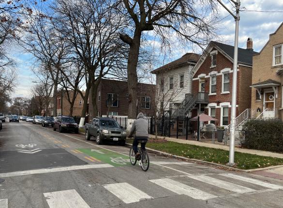 Visiting new bikeways on the Near Southwest and Near South sides on Day ...