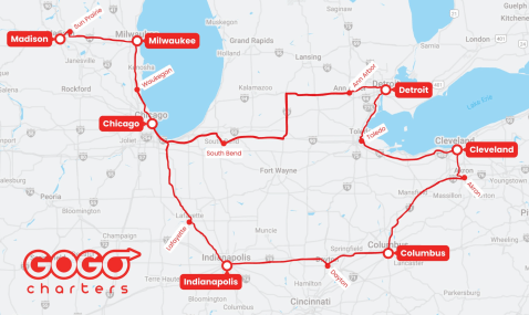 The rise of a Midwest intercity bus network: GOGO Charters is rolling ...