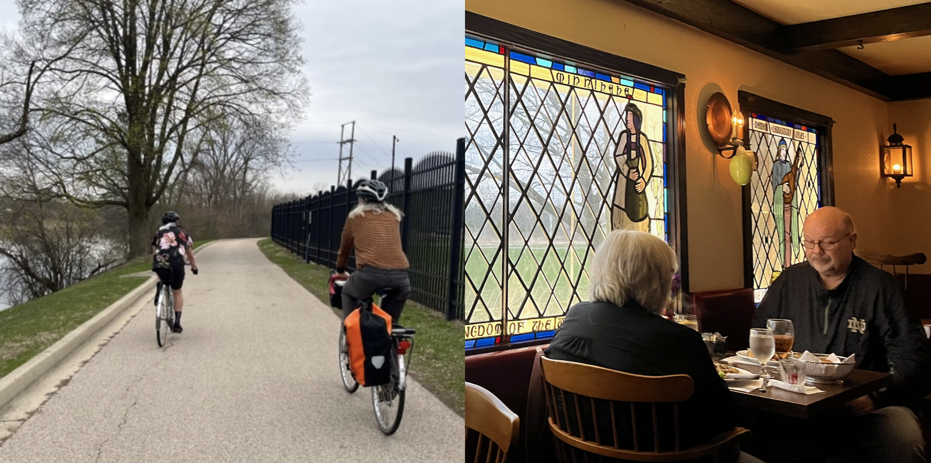 We completed a Metra + bike trip to a Wisconsin-style supper club with ...