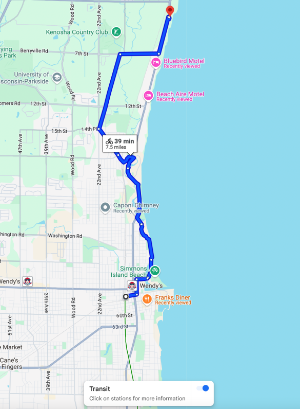 We completed a Metra + bike trip to a Wisconsin-style supper club with ...